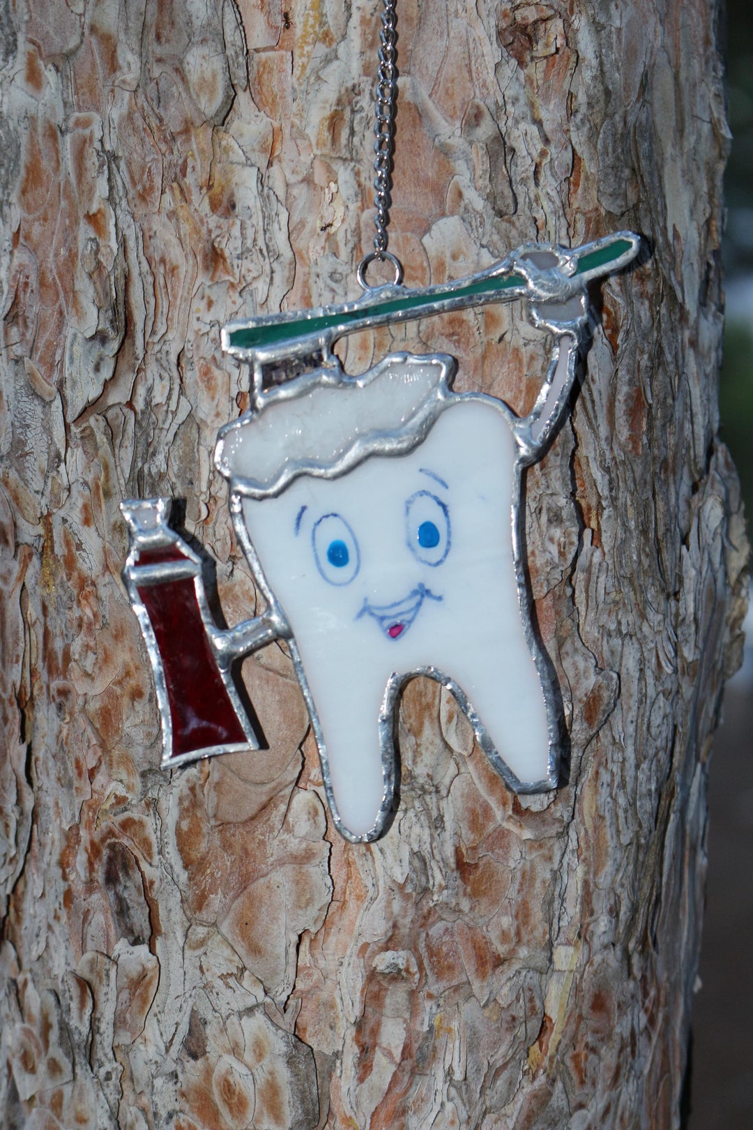 Stained Glass Tooth, Suncatcher Colorful, Stained Glass, Dentist Gift ...