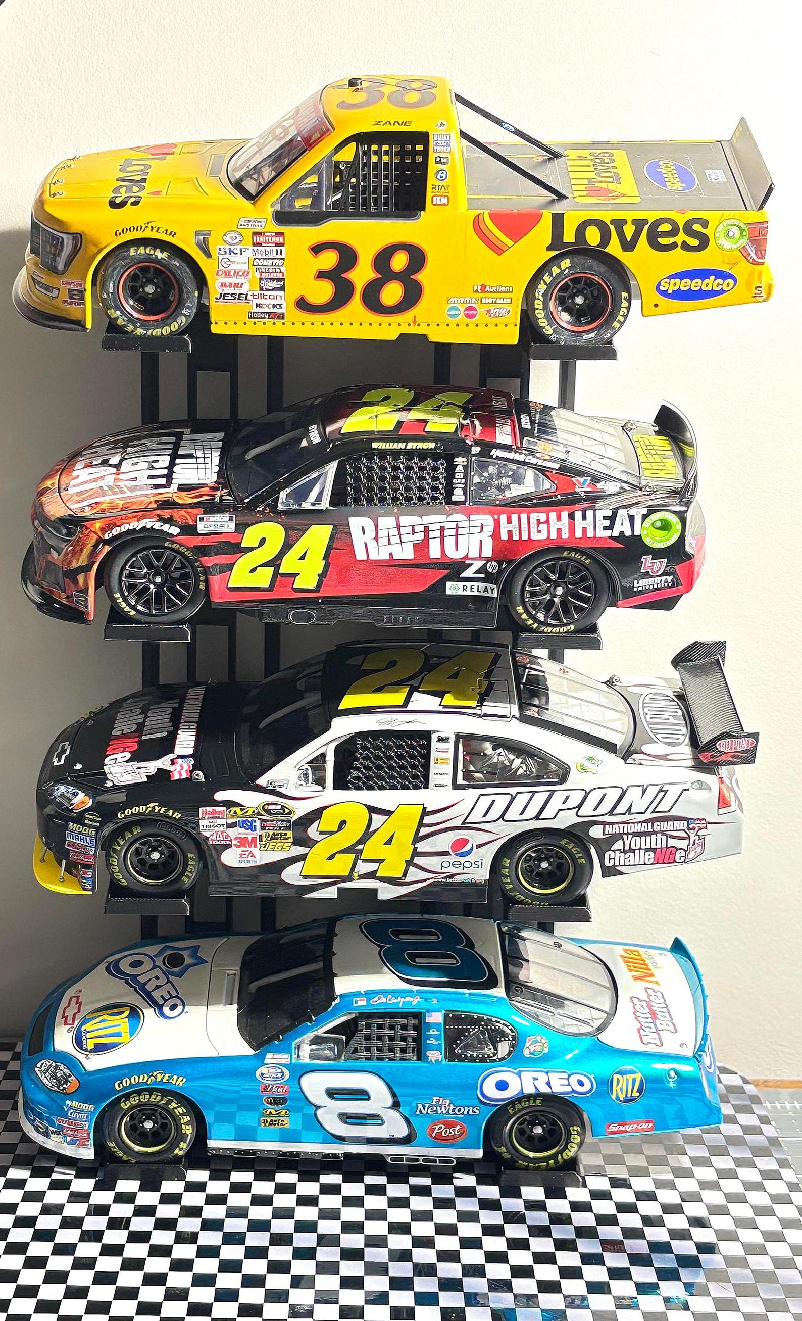 1/24 Nascar/nascar Truck Series Stackable Stand, With Multiple Ways to ...