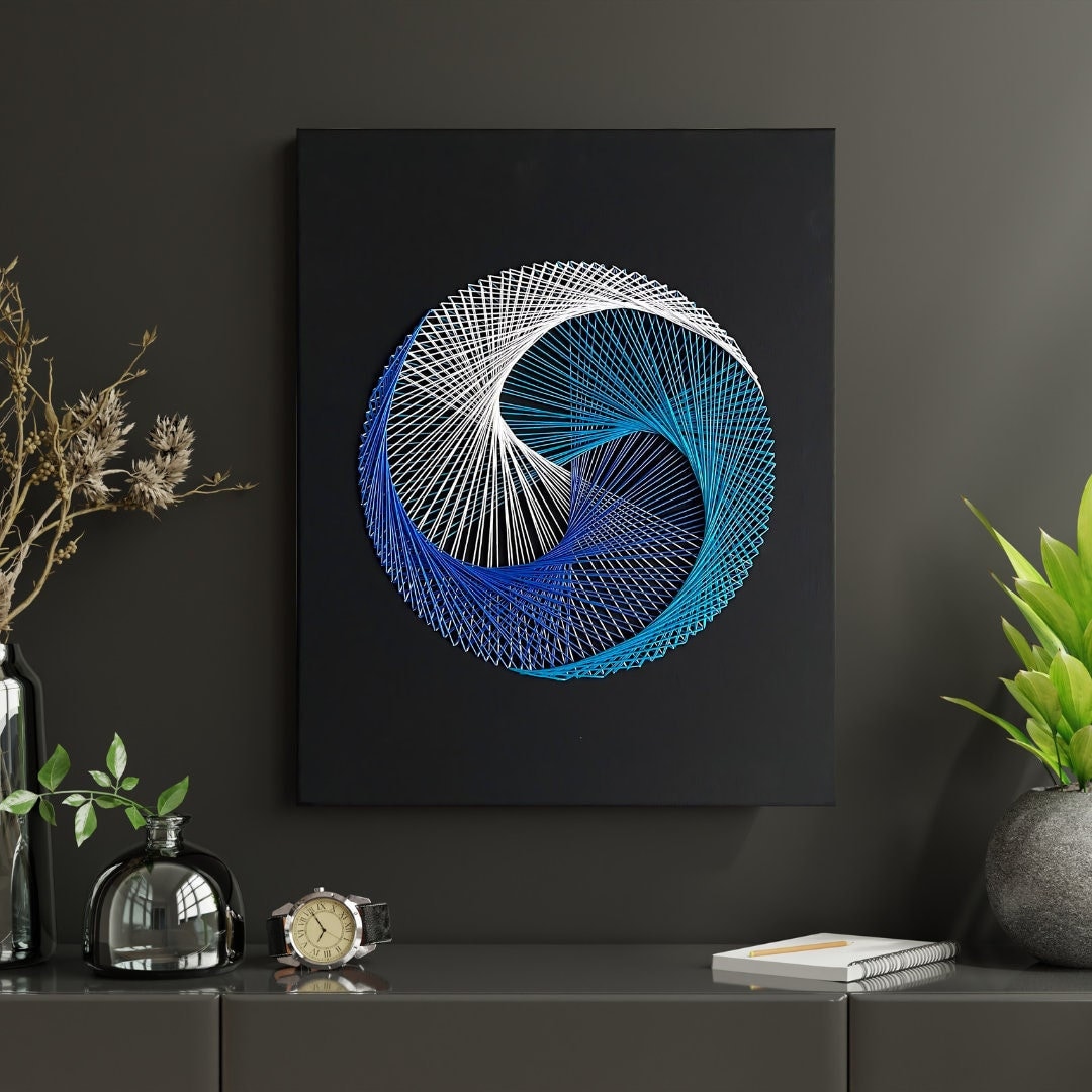 String Wall Art, Thread Wall Art, Wall Decor, String Wall Decor, Thread Wall Decor, Home Decor ...