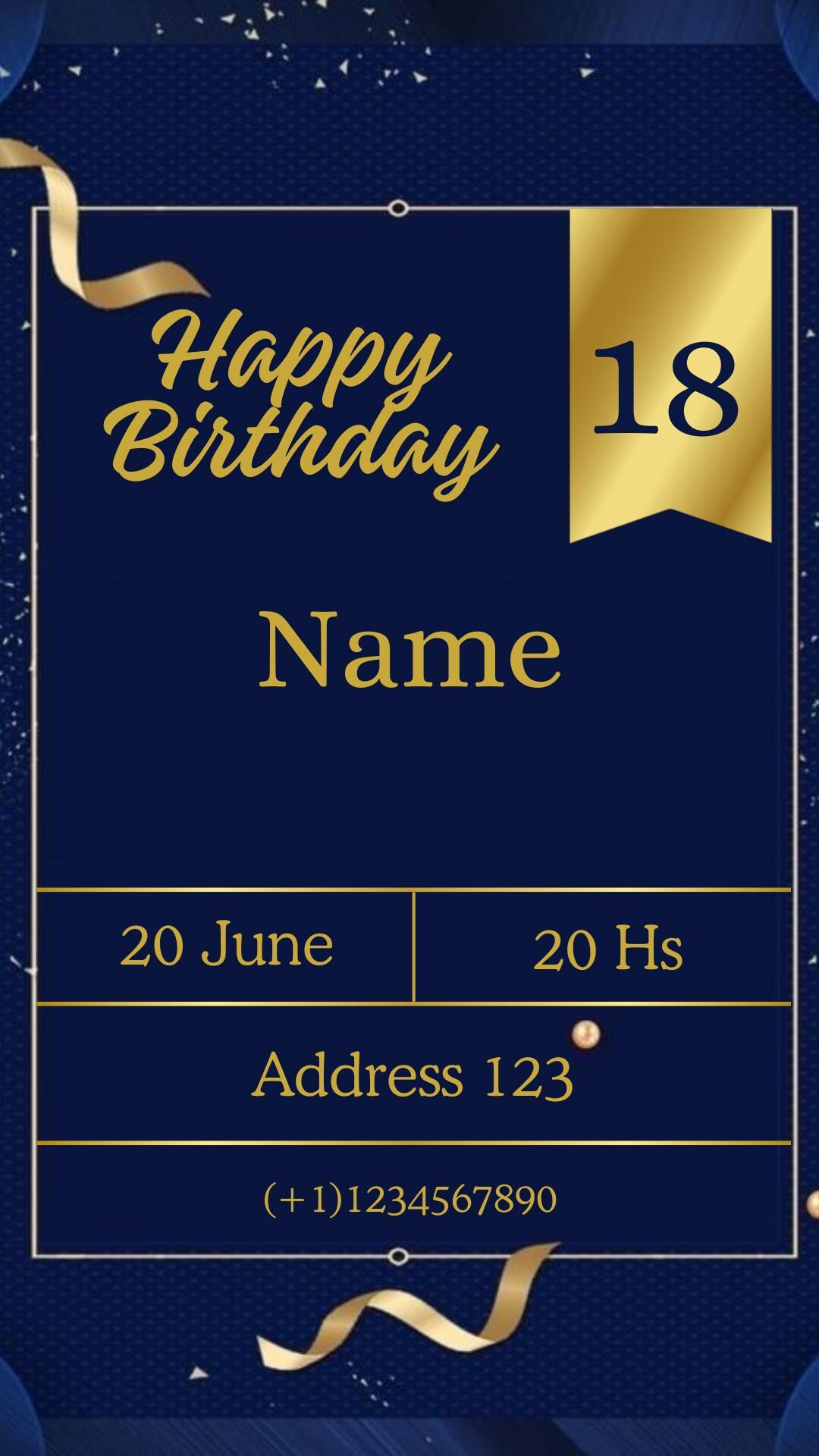 Editable Birthday Card - Canva - Etsy UK