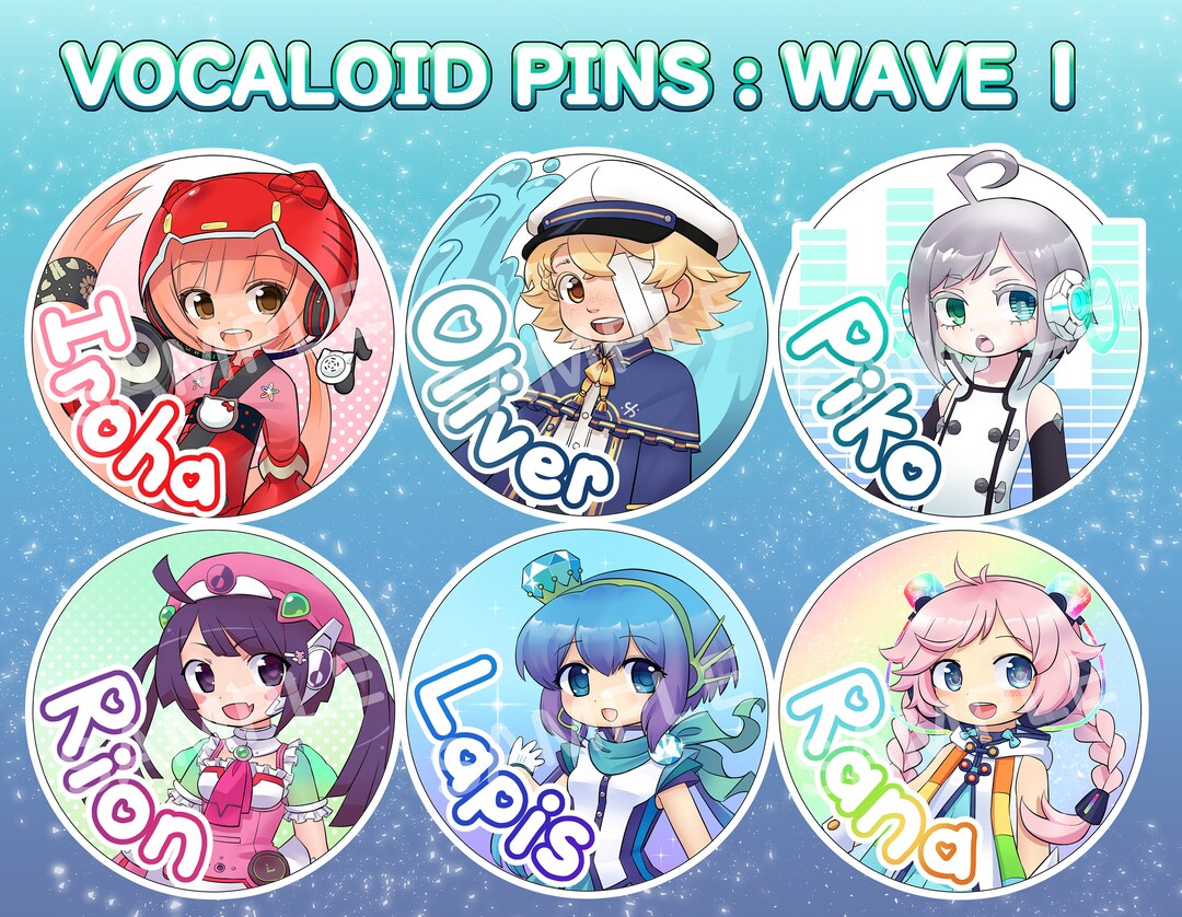 Vocaloid Button Pins (wave 1) - Etsy