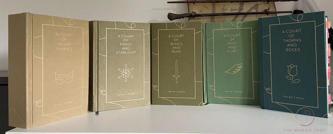 ACOTAR - Full Series Bookbinding Cover Design PNG Files - A Court of ...