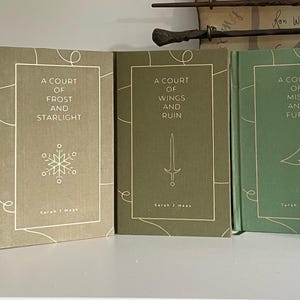 ACOTAR - Full Series Bookbinding Cover Design PNG Files - A Court of ...