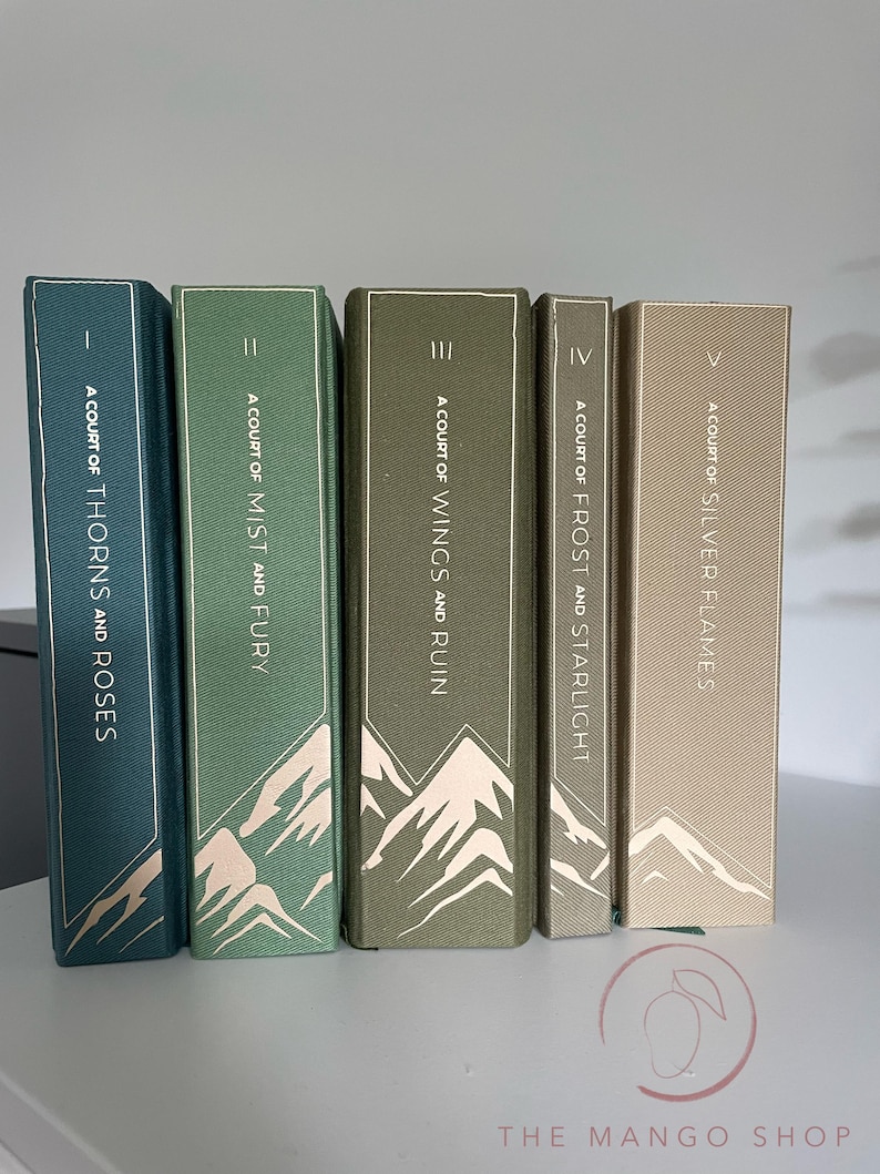 ACOTAR - Full Series Bookbinding Cover Design PNG Files - A Court of ...