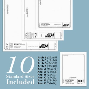 Title Block CAD Template for Interior Designers and Architects ...