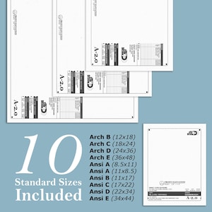 Architect CAD Title Block Templates – Autocad DWG Drawing Sheet Layout ...