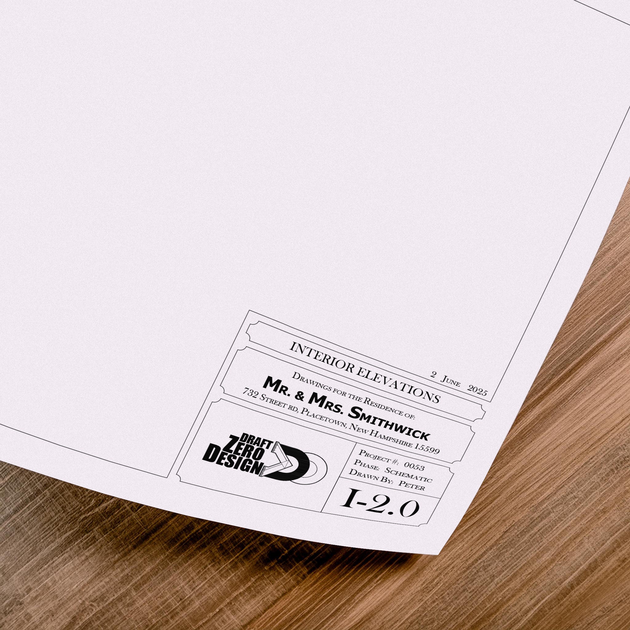 Architectural Title Block Template, Classic Corner Style | Autocad ...