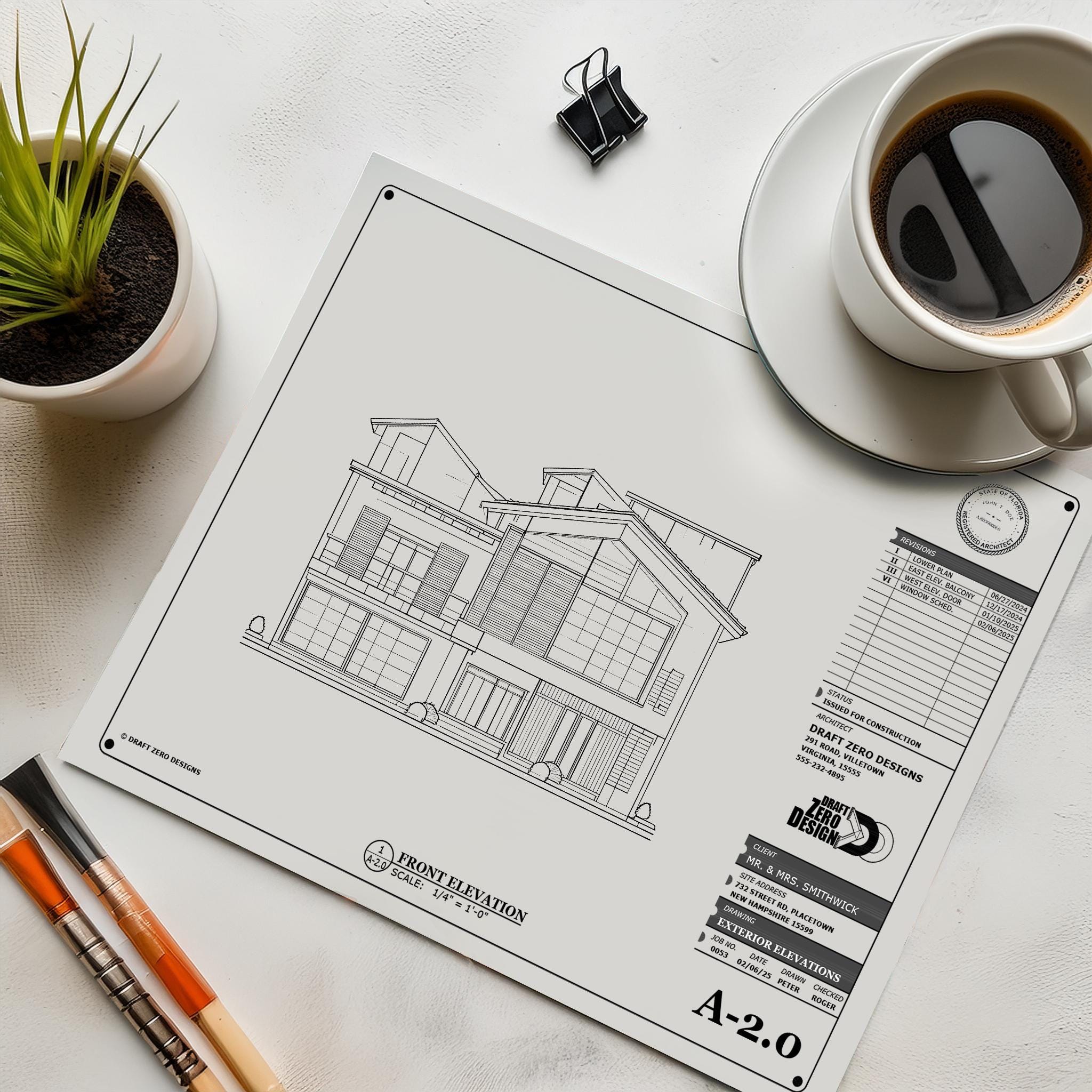 Architect CAD Title Block Templates – Autocad DWG Drawing Sheet Layout ...