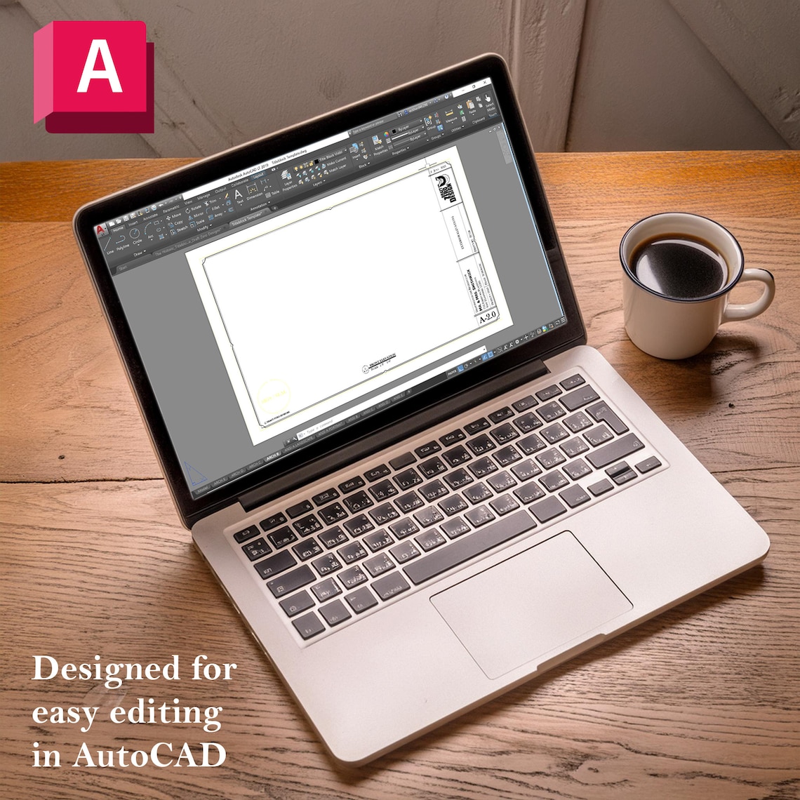 Architect Title Block Template, Modern Style | Autocad Editable Title ...