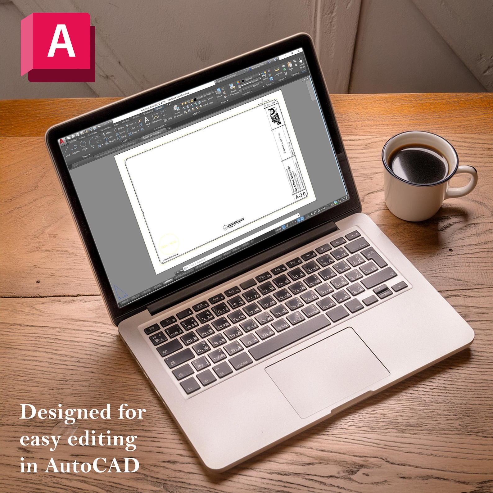 Title Block CAD Template for Interior Designers and Architects ...