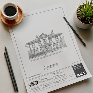 Architect Title Block Template, Modern CAD Drawing Border for Autocad ...