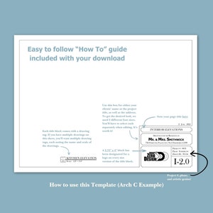 Architectural Title Block Template, Classic Corner Style | Autocad ...