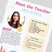 Meet the Teacher Editable Template | All About My Teacher | Get to Know ...