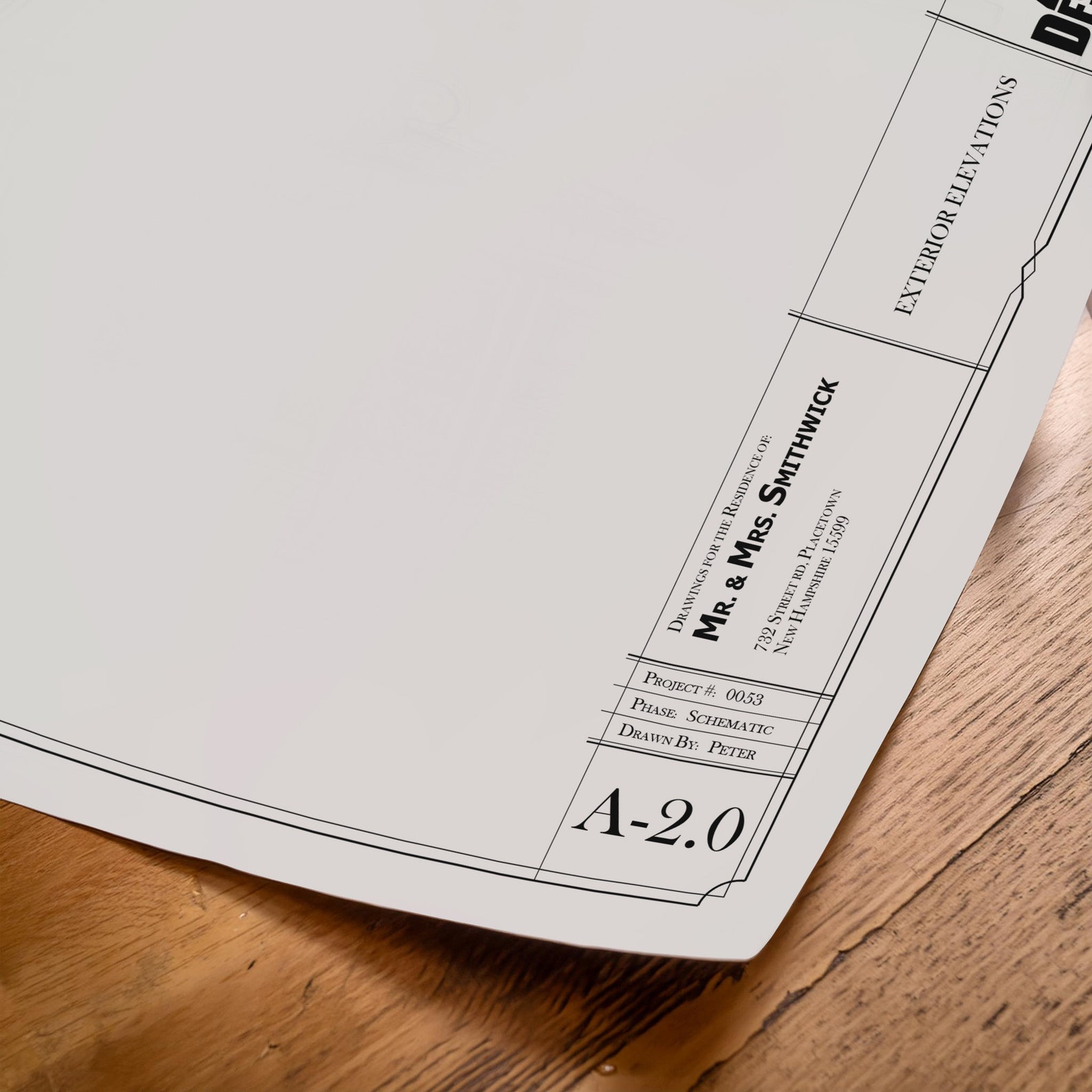 Title Block CAD Template for Interior Designers and Architects ...