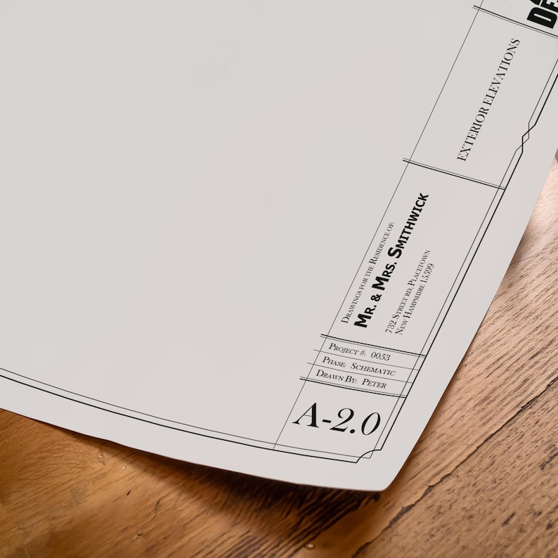 Architectural Title Block Template, Historical Style Autocad Editable ...