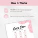 Cake Care and Cutting Guide Printable, 5x7 Bakery Instruction Card PDF ...