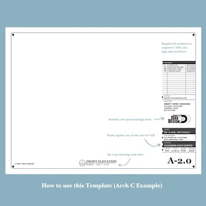 Architect CAD Title Block Templates – Autocad DWG Drawing Sheet Layout ...