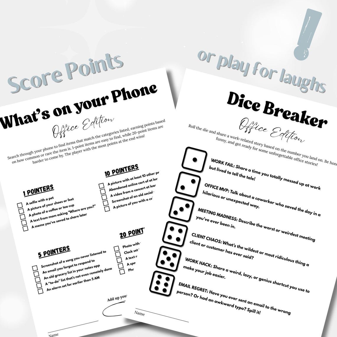 Team Building Games, Set of 9 Office Edition Ice Breaker Games for ...