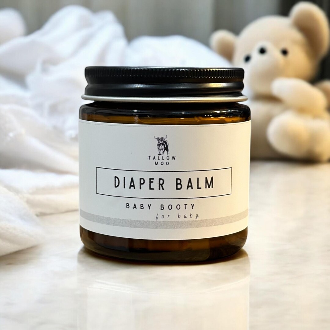 Tallow Diaper Rash Cream, Natural Grassfed Beef Tallow, Clean ...