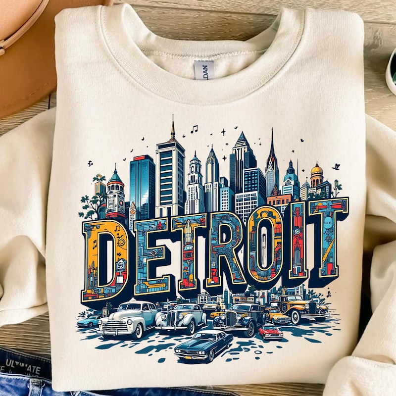 Detroit Skyline Svg - Etsy