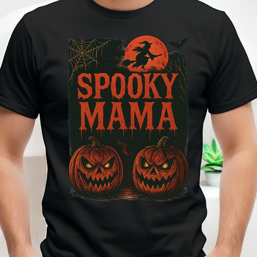 Spooky Mama Png, Scary Halloween Png, Pumpkin Mom Png, Witch Halloween ...