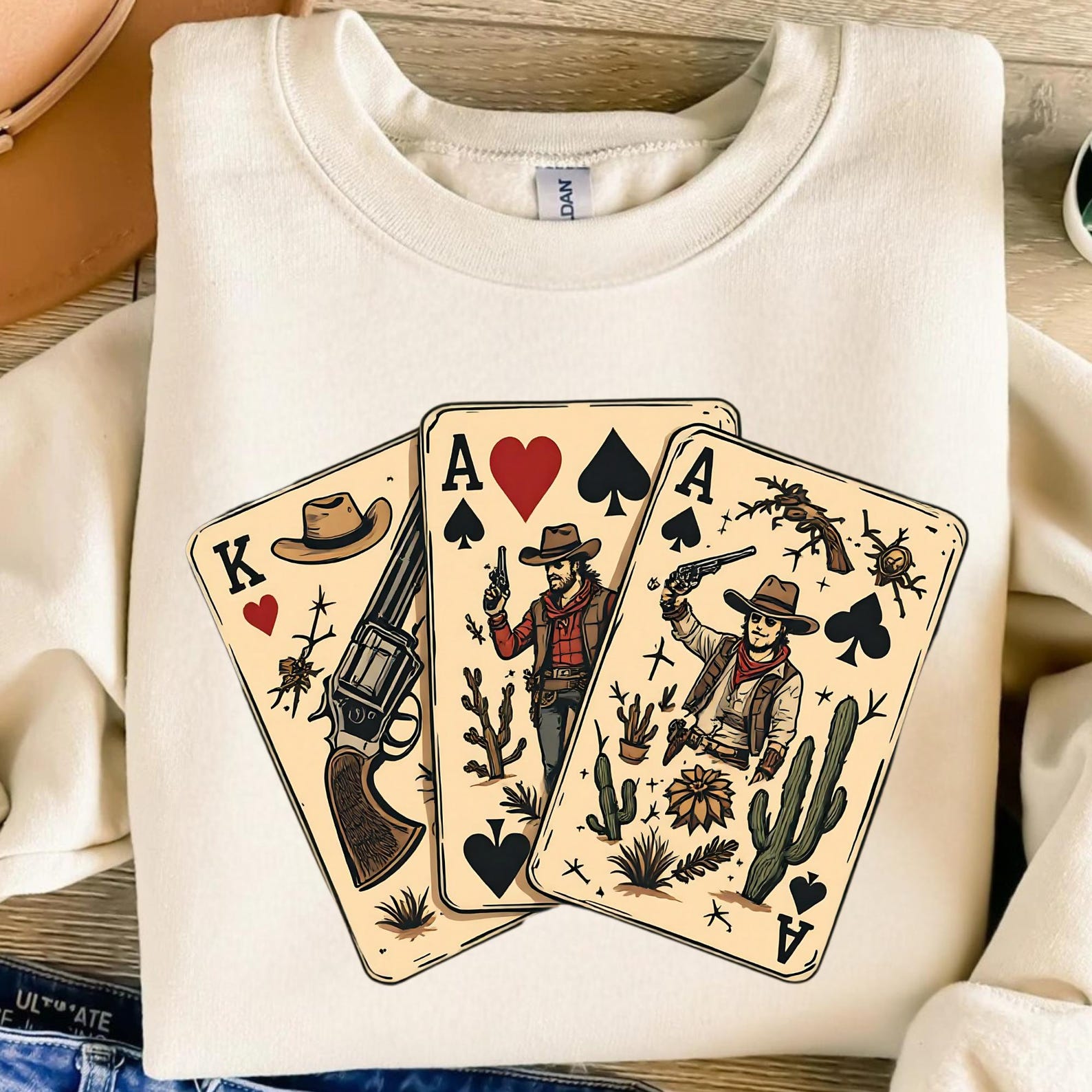 Western Poker Png, Cowboy Card Design, Wild West Playing Cards, Vintage ...