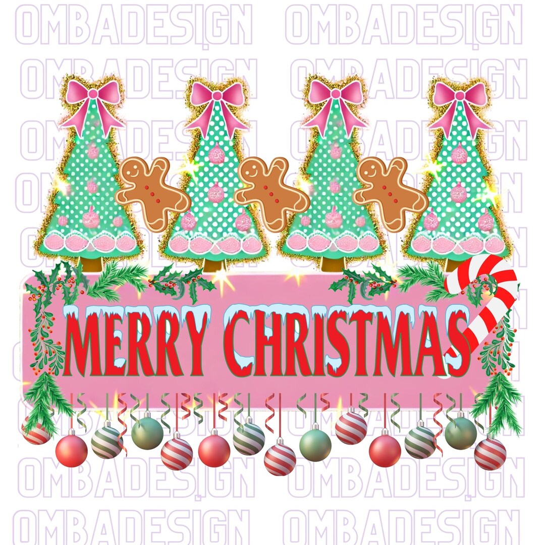 Gingerbread Christmas Tree PNG, Festive Digital Download - Etsy