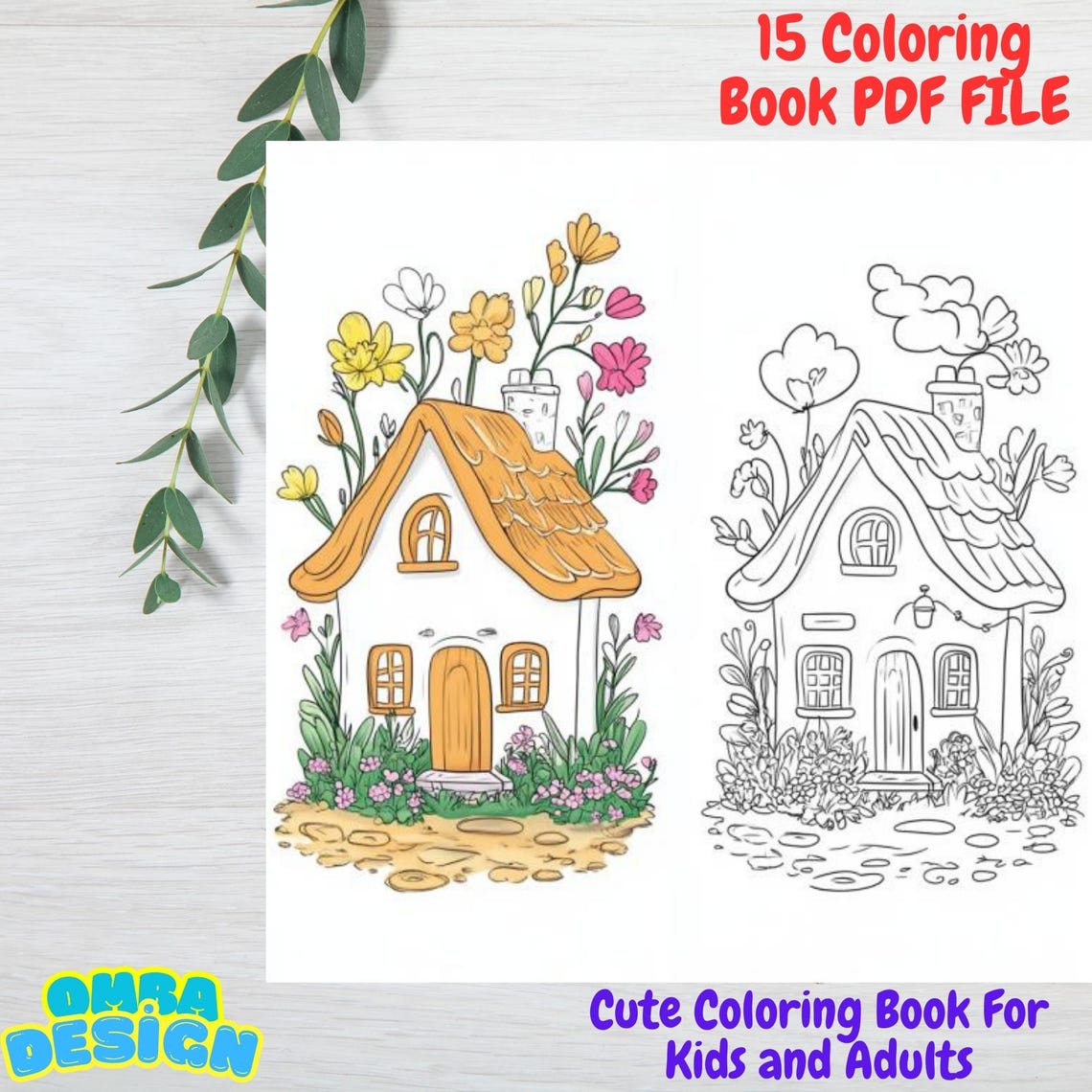 Cute Coloring Book for Kids and Adults Coloring Book Creative Play ...