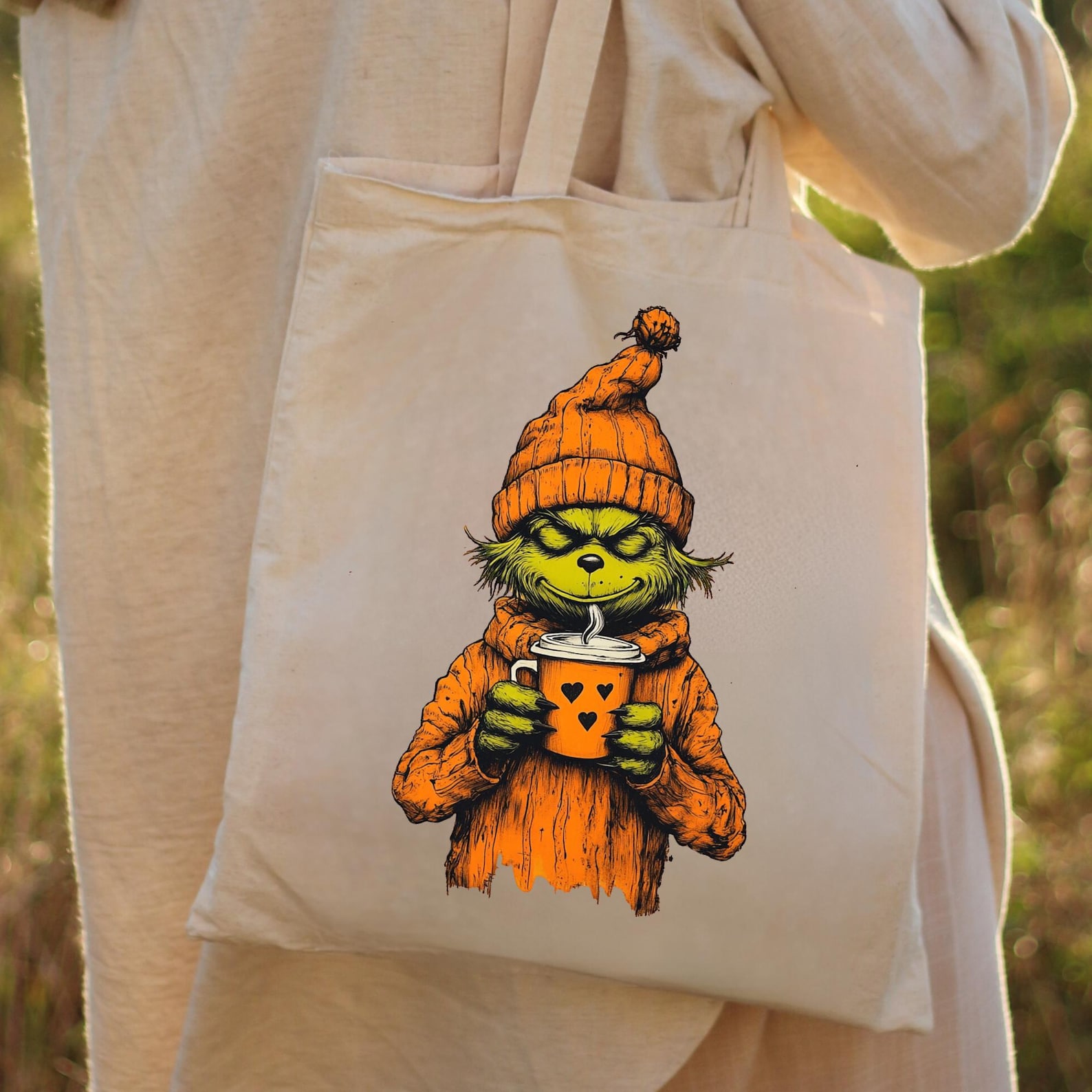 Grinch Wearing Orange Design, PNG, Merry Christmas Png, Christmas ...