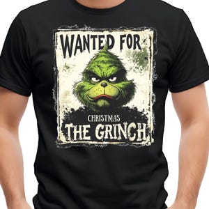Christmas Grinch Wanted Poster PNG, Sublimate Design (digital Download ...