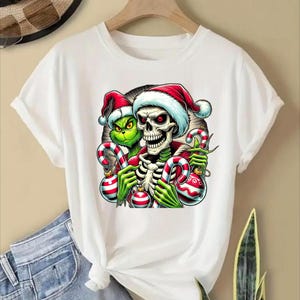 Skeleton Grinch Christmas PNG, Funny Xmas Sublimation (digital Download ...