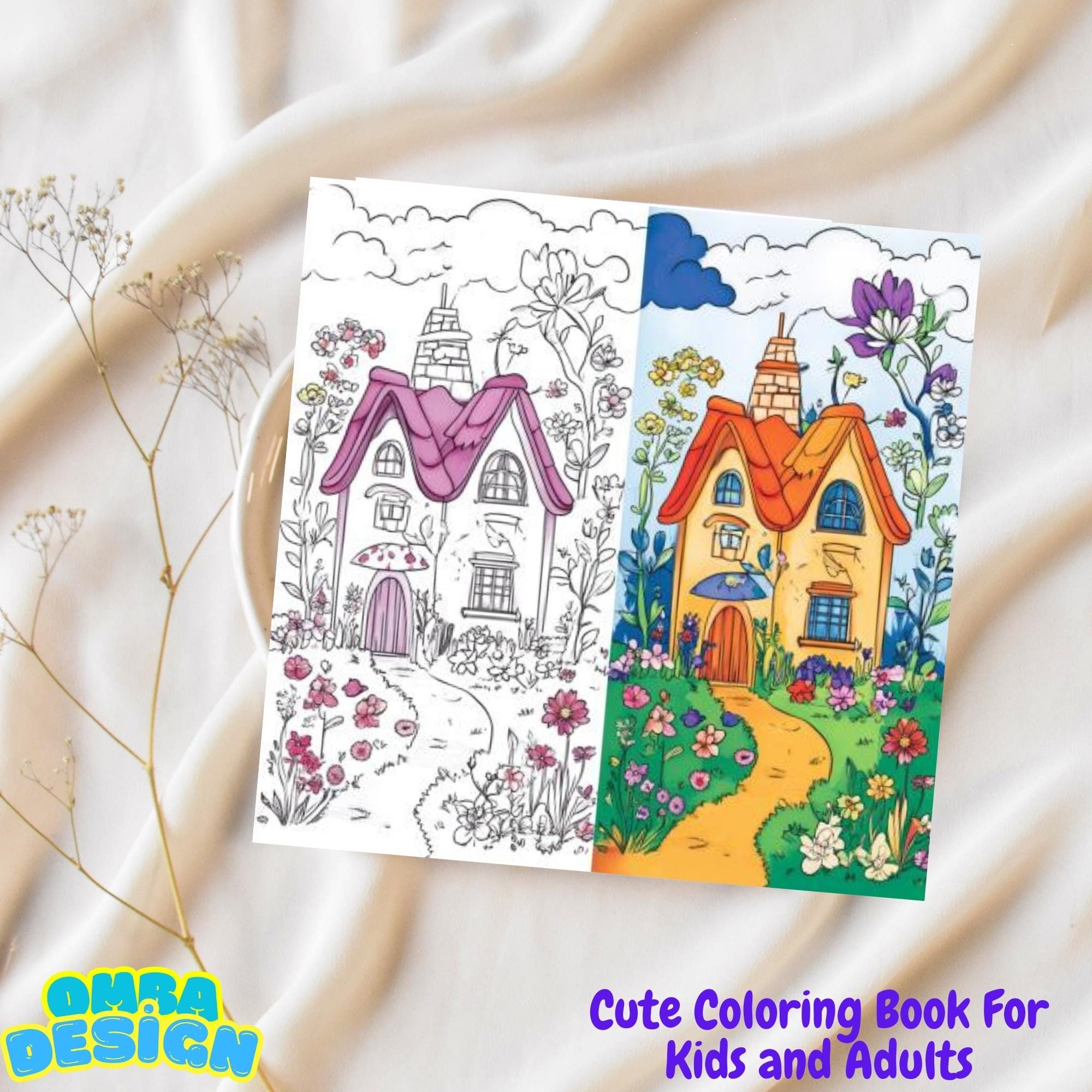 Cute Coloring Book for Kids and Adults Coloring Book Creative Play ...