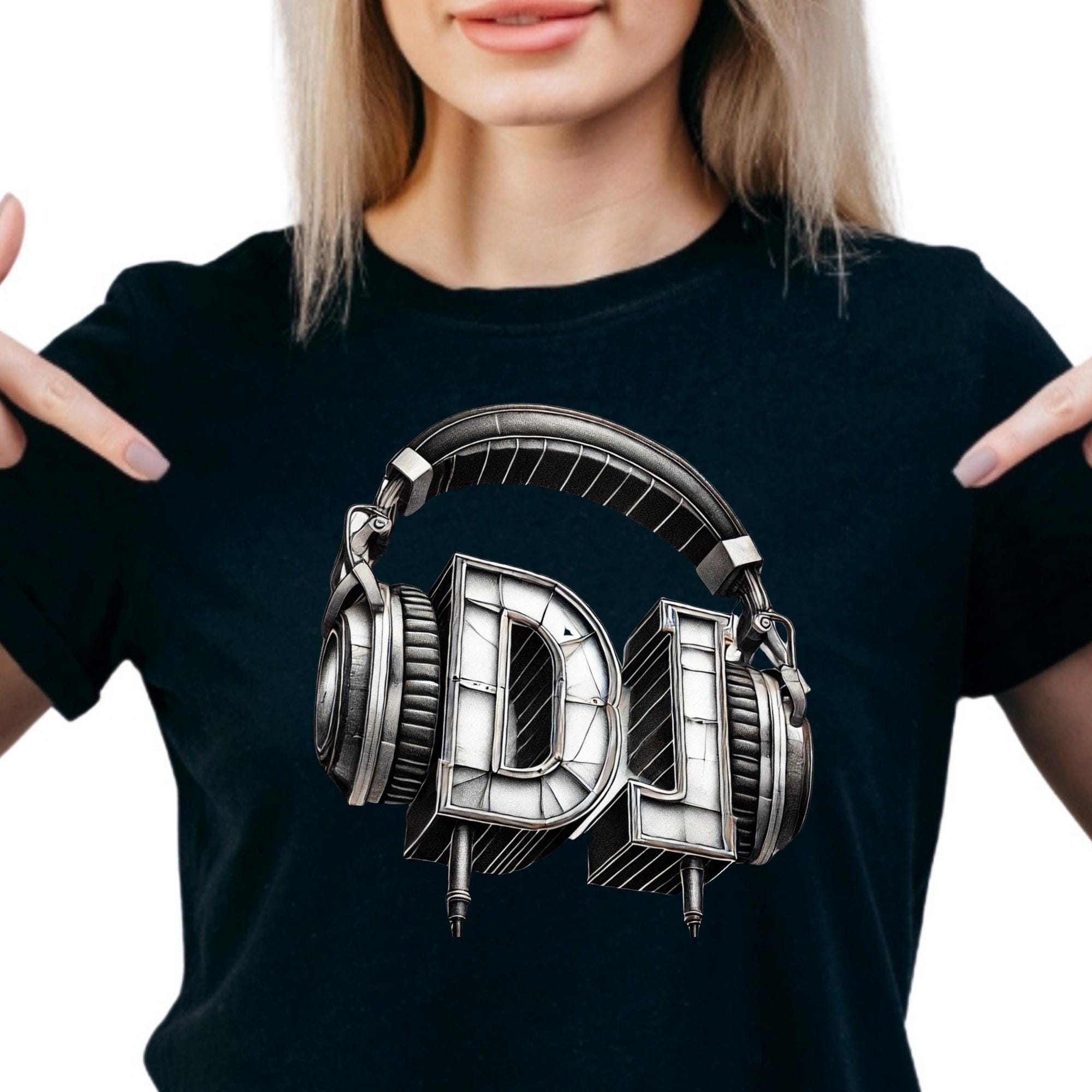 3D DJ Headphones Pencil Sketch Design (PNG Digital Download) - Etsy
