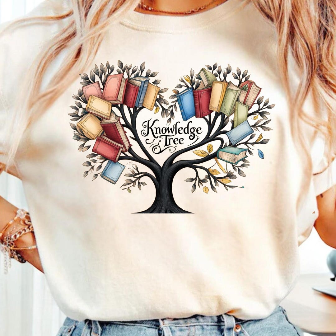 Knowledge Tree PNG, Pastel Books, Teacher Gift (digital Download) - Etsy