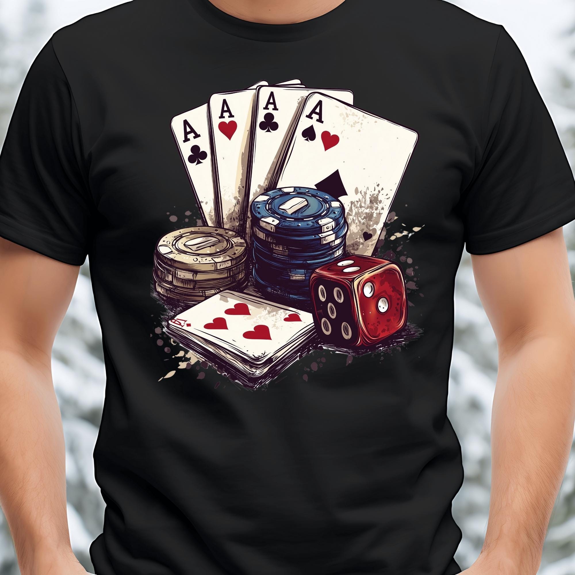 Funny Poker T-shirt: Retro Casino Design (digital Download) - Etsy