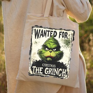 Christmas Grinch Wanted Poster PNG, Sublimate Design (digital Download ...