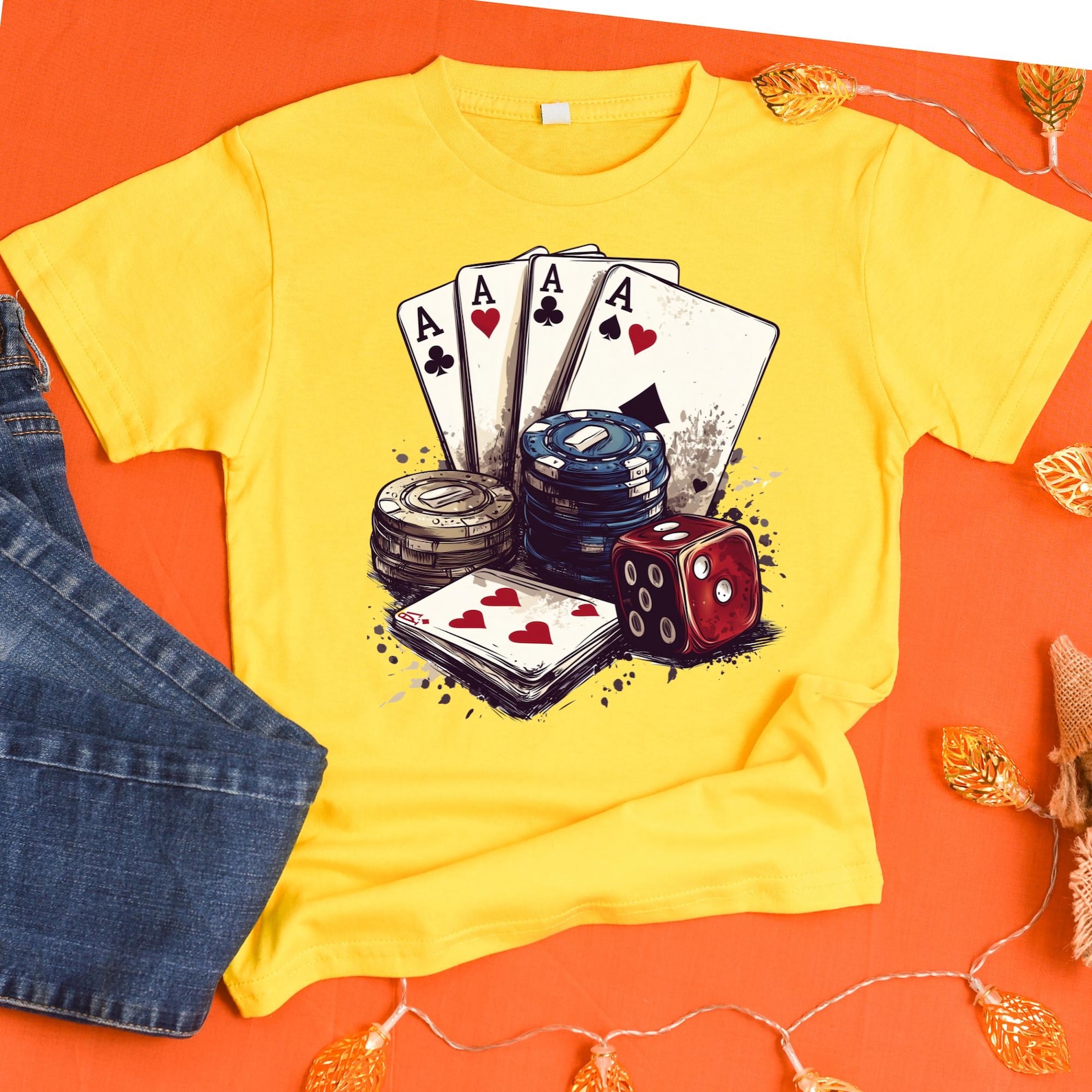 Funny Poker T-shirt: Retro Casino Design (digital Download) - Etsy