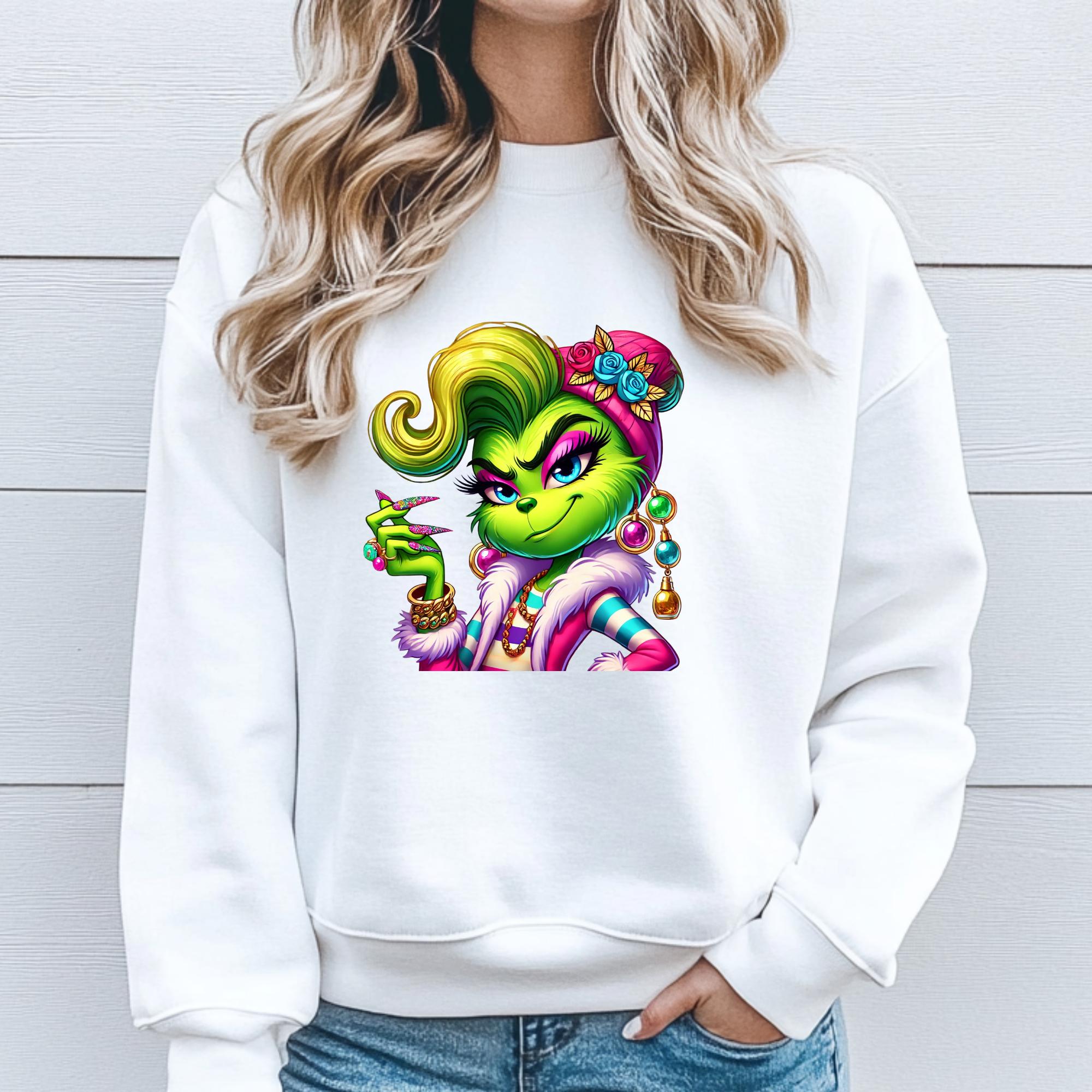 Grinch Girl Shirt, Christmas Girl Shirt, Christmas Grinch, Merry ...