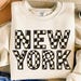 Retro Checkered New York PNG: Distressed NYC Design (digital Download ...