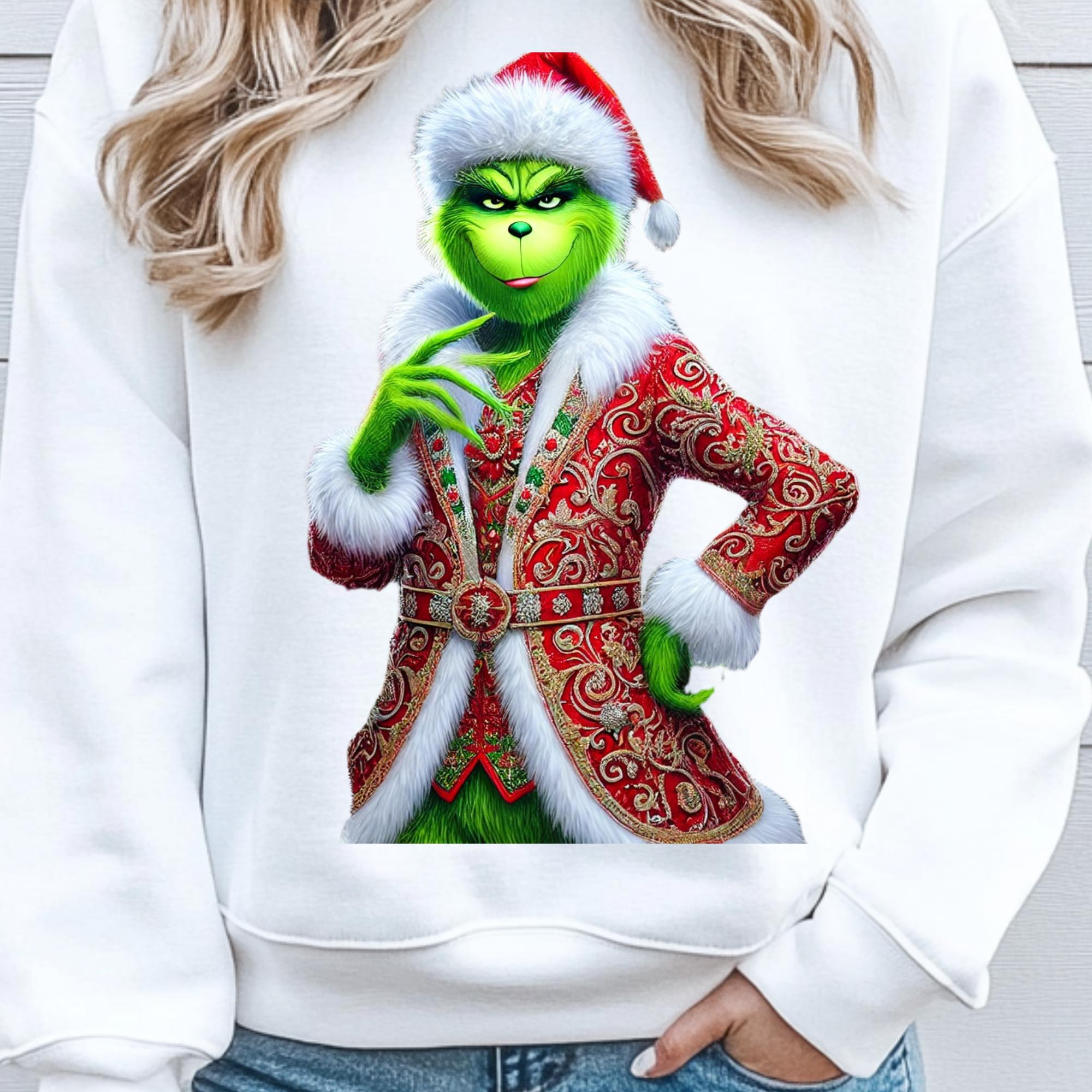 Grinch Christmas Shirt PNG, Festive Holiday Design (digital Download ...