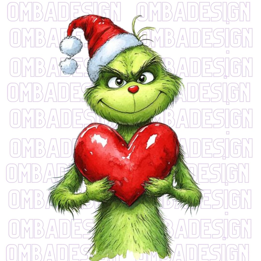 I Love the Grinch Png, Merry Christmas Png , Christmas Grinch ...