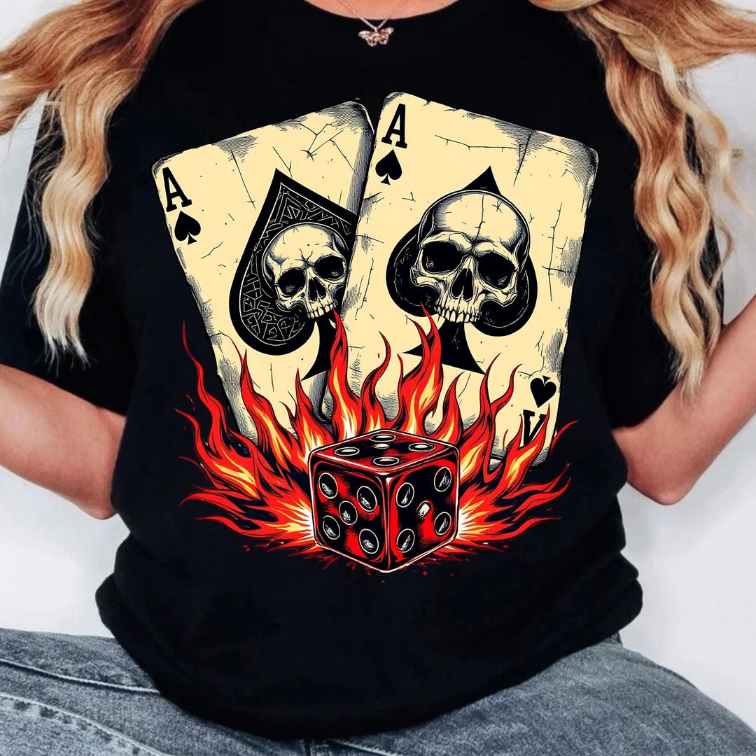 Gothic Skull Poker Cards PNG: Retro Casino Art (digital Download) - Etsy