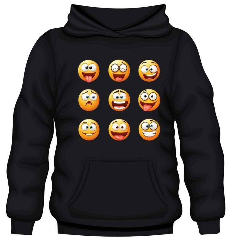 Trendy Emoji Shirt Design Fun, Unique, and Stylish Graphic Tee for ...