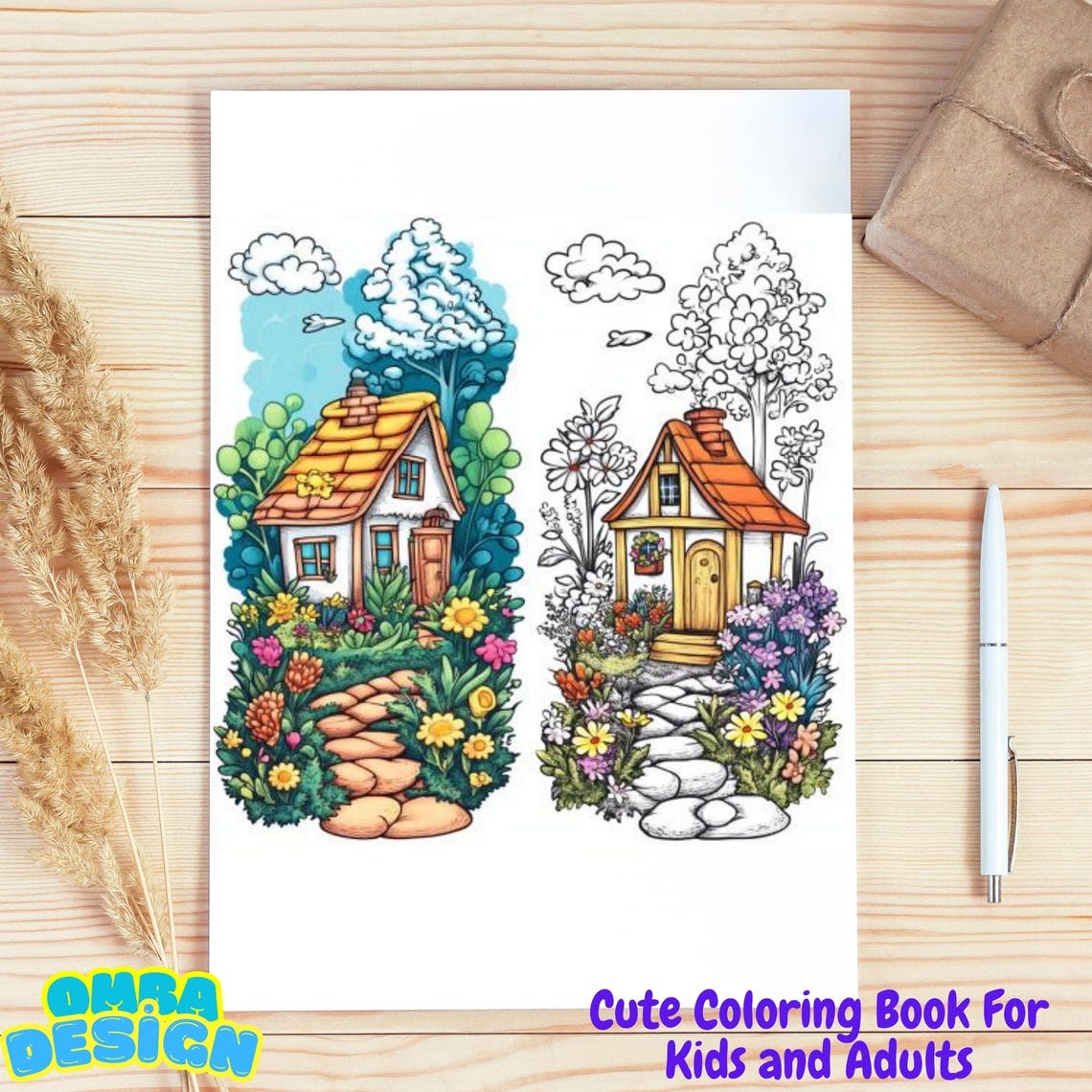 Cute Coloring Book for Kids and Adults Coloring Book Creative Play ...