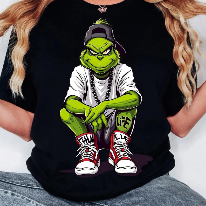 Thug Life Grinch Png, Gangster Grinch Png, Streetwear Grinch Png, Funny ...