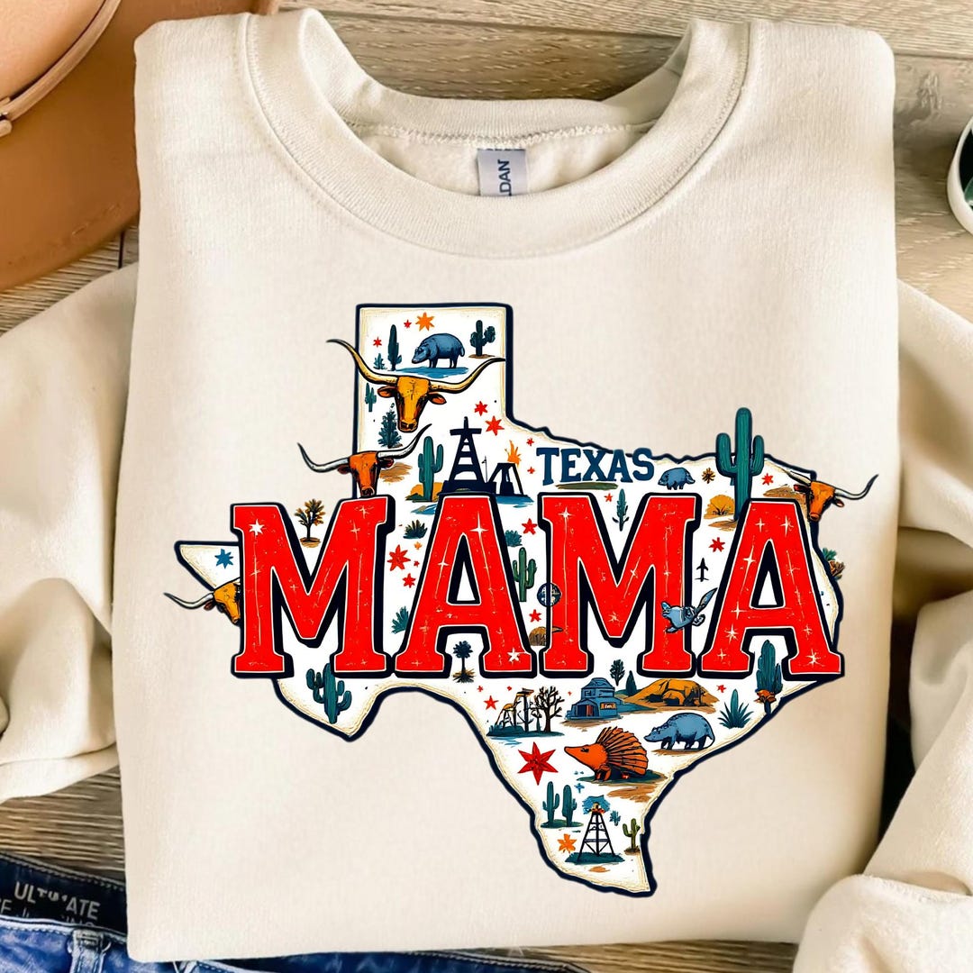 Texas Mama PNG, Texas Map Png, Western Mom Design, Rustic Cowboy Png ...
