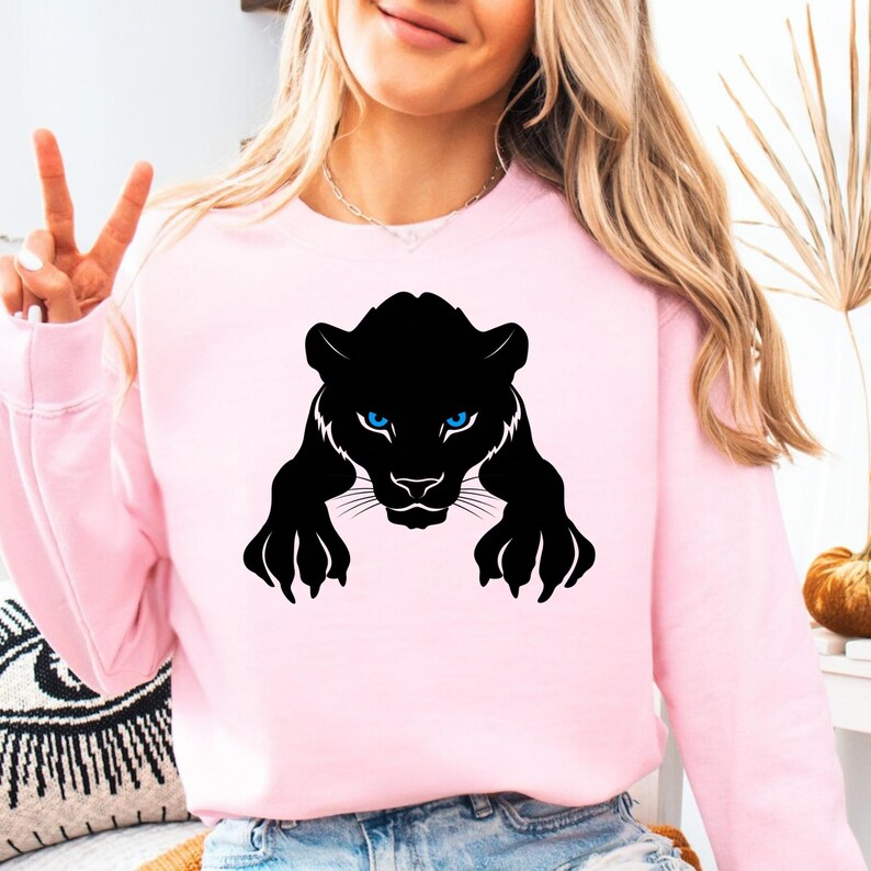 Fierce Black Panther Shirt: Blue Eyes PNG Design (digital Download) - Etsy