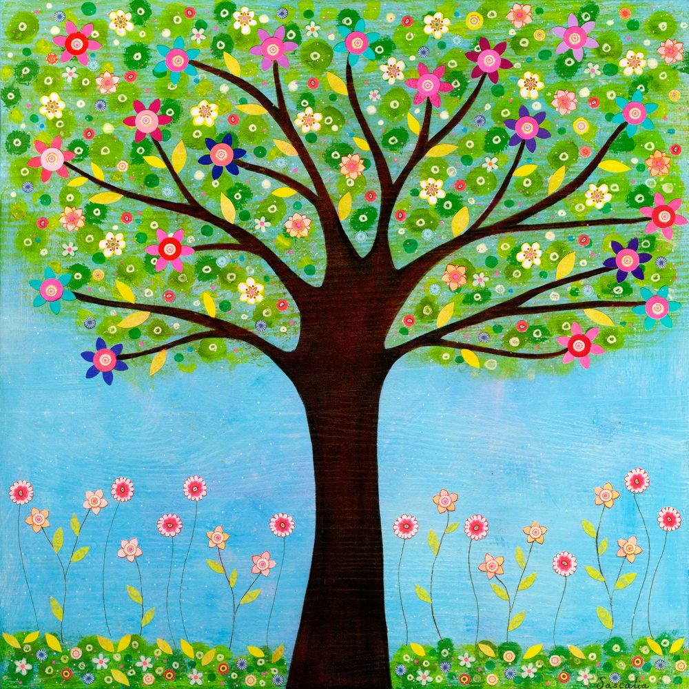 Tree Art Print Large Art Print Sunlight Tree Art Tree - Etsy