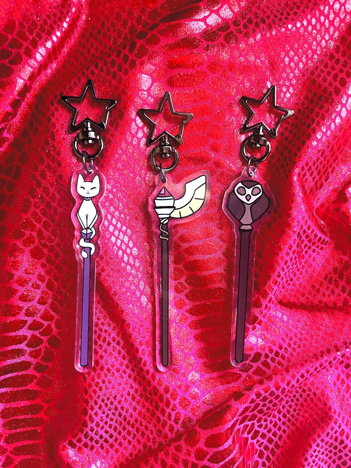 Owl House Staff Keychains - Etsy