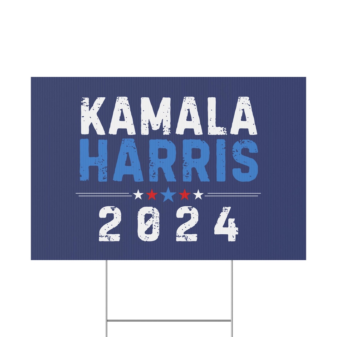Kamala Harris Sign, Harris 2024 Yard Sign, Election Yard Signs, Kamala ...